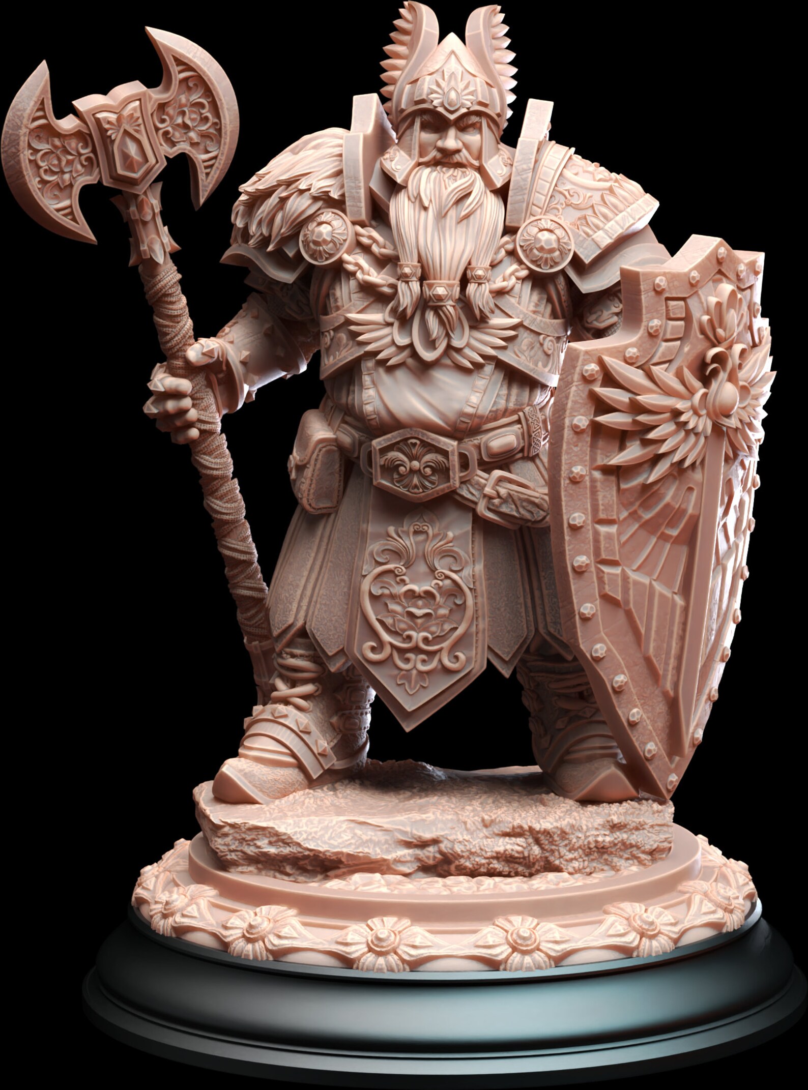 Dwarven Cleric of Life and Glory Miniature | Tors of Delvdor | Custom ...
