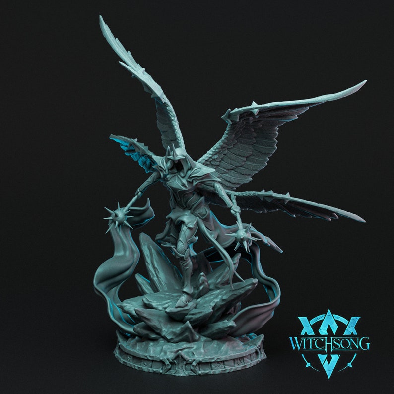 8K - Starlight Seraph 3D Printed Model - High Detail 8K Resin 3D ...