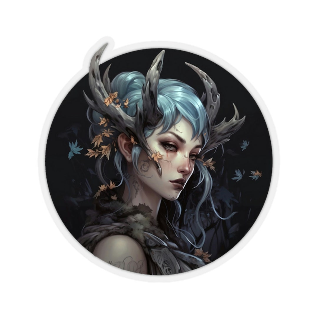 Mystical Druid/fae Sticker for Your Fantasy or D&D Collection. Great ...