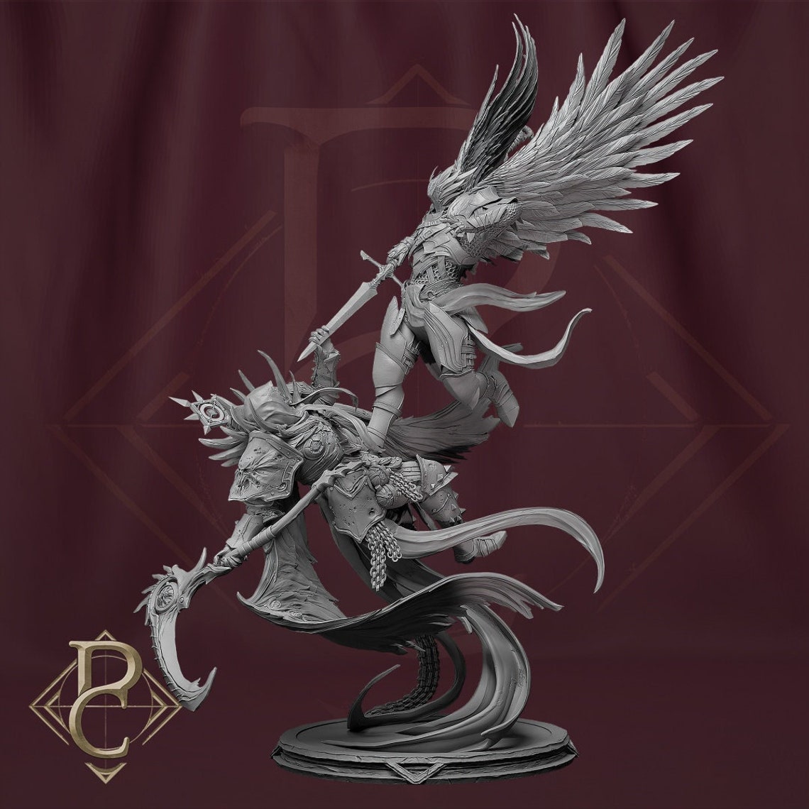 Clash of the Angels Diorama - Masterpiece by Parasite Collectibles ...