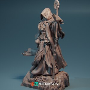 3D Printed Merlin Wizard Miniature - Exquisite Nerikson Sculpt ...