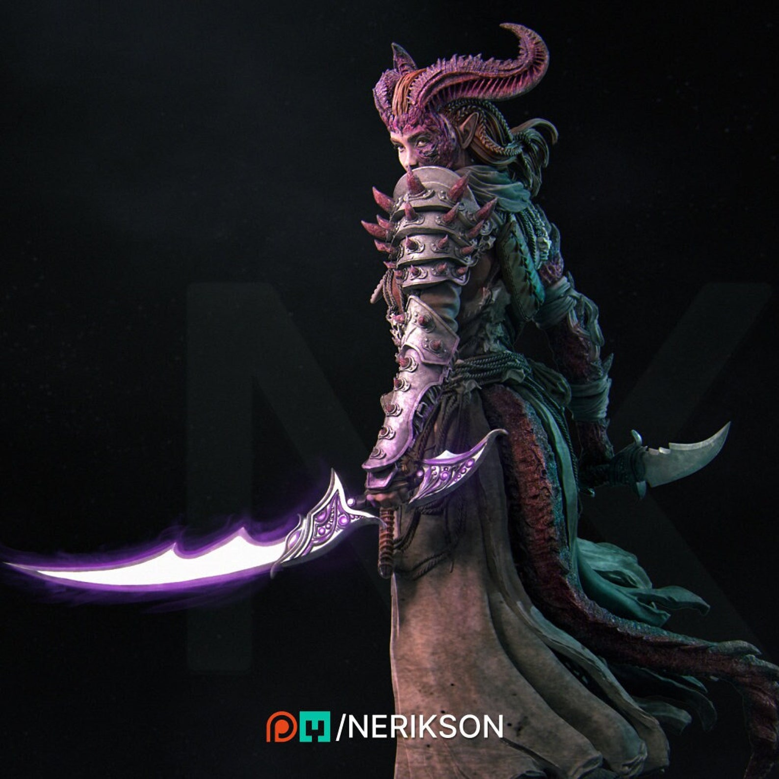 Iensi, the Demon Hunter, by Nerikson. Beautiful and Determined Demon ...