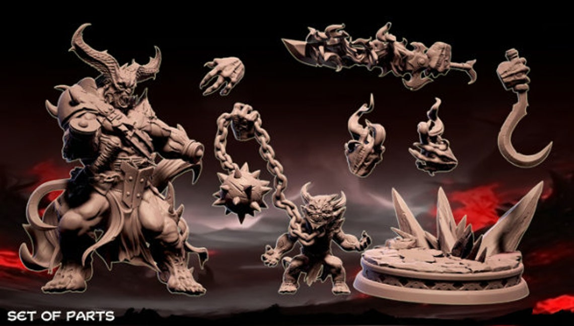 Zepharius the Demon by Txikidesign Studio. Powerfu Pit Fiend or Devil ...