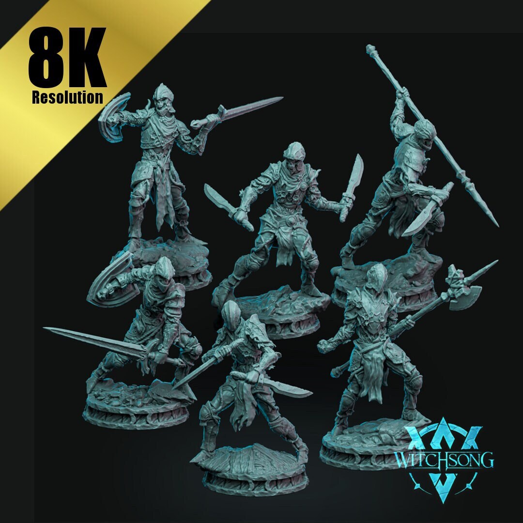 Unleash "death Reborn Soldiers" Mini Set - Printed in 8K Resolution ...
