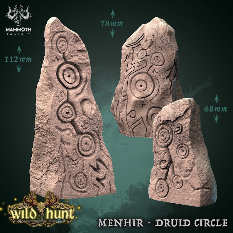 Menhir - Druid Circle - Highly Detailed Resin Printed Stones - Wild ...