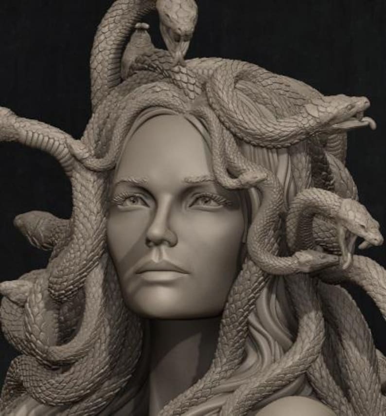 Medusa Bust by Nerikson | Stunning 3D Printed Fantasy Sculpture of the ...