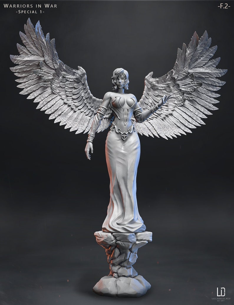 Angelic Ambassador Figure by Luis Donaldo Meza | Celestial Figure ...