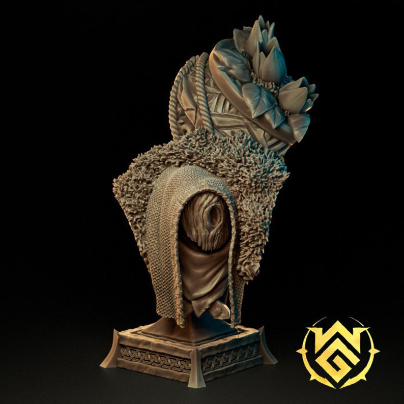 The Bog Druid, 3D Printed Druidic Figure by Witchguild Minis. Wise ...