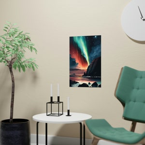 The Setting Comet Matte Posters, Astronomy Poster, Night Sky Poster ...