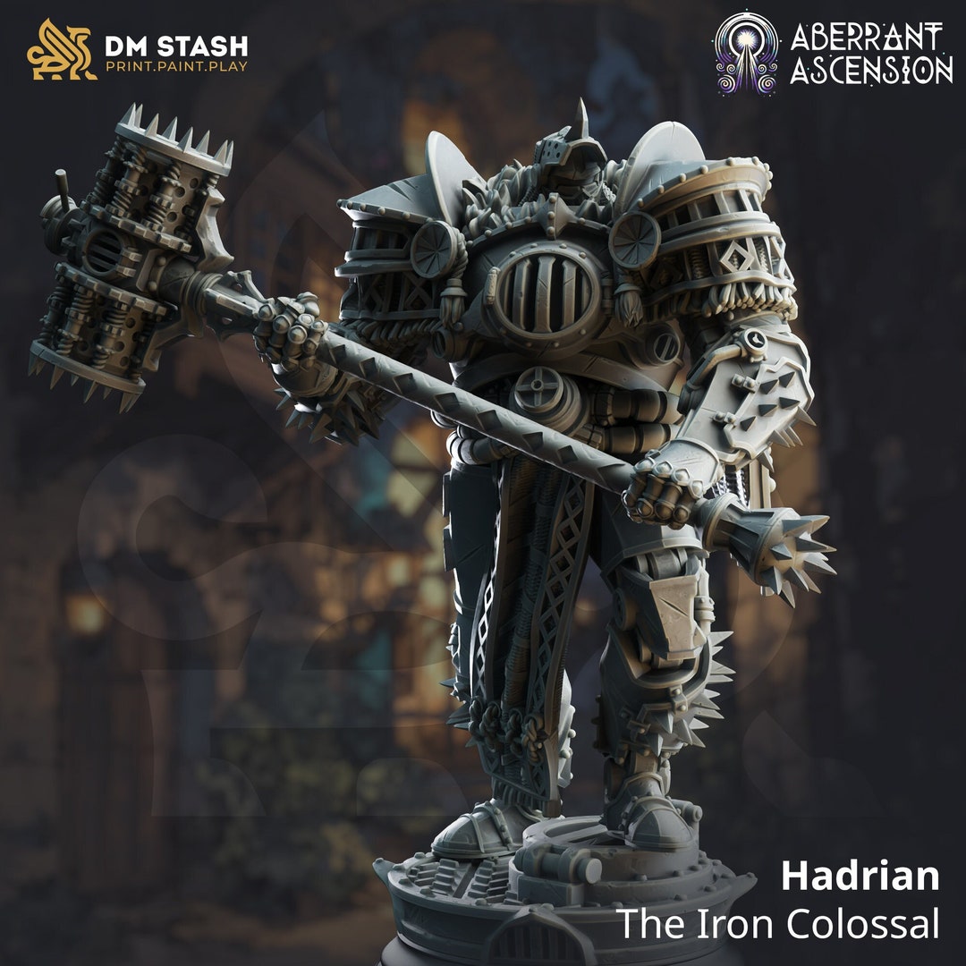 Warforged Colossus - Hadrian | Hammer-wielding Automaton | Sculpted by ...