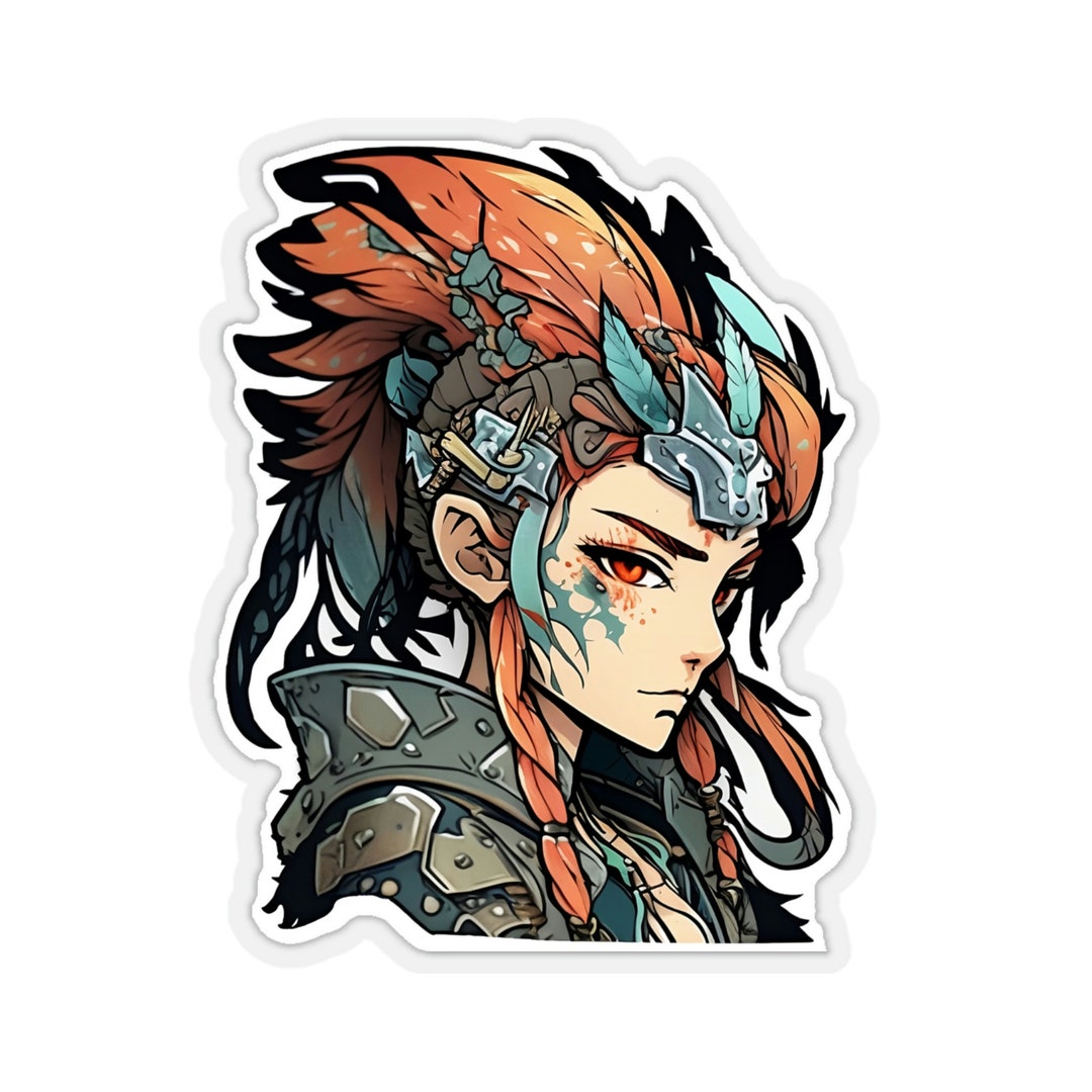 Anime Style Valkyrie, Unique Kiss Cut Sticker Designs - Stand Out With ...