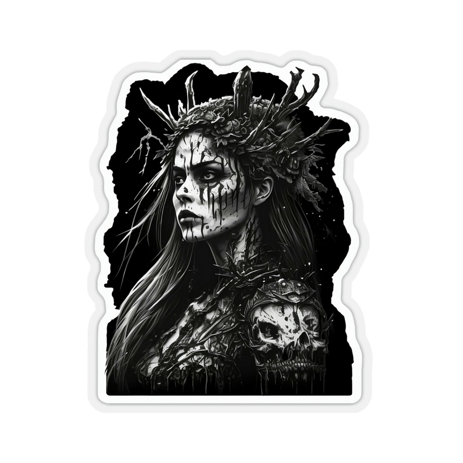 Mystical Hel Sticker - Add Norse Mythology to Your Collection, Stickers ...