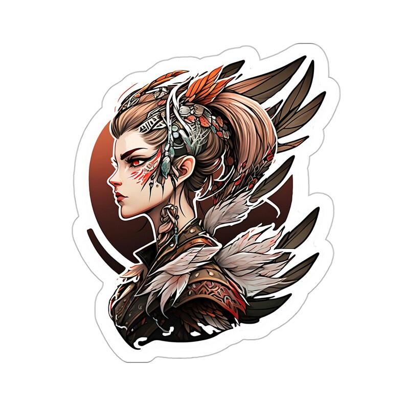 Anime Style Valkyrie Unique Kiss Cut Sticker Designs Stand - Etsy