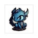 Cute Chibi Blue Dragon Sticker Adorable Fantasy Vinyl - Etsy