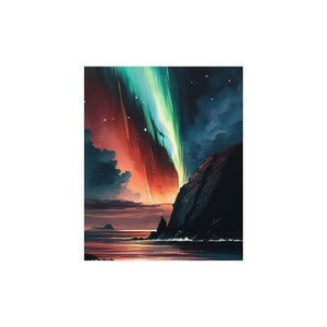 The Setting Comet Matte Posters, Astronomy Poster, Night Sky Poster ...