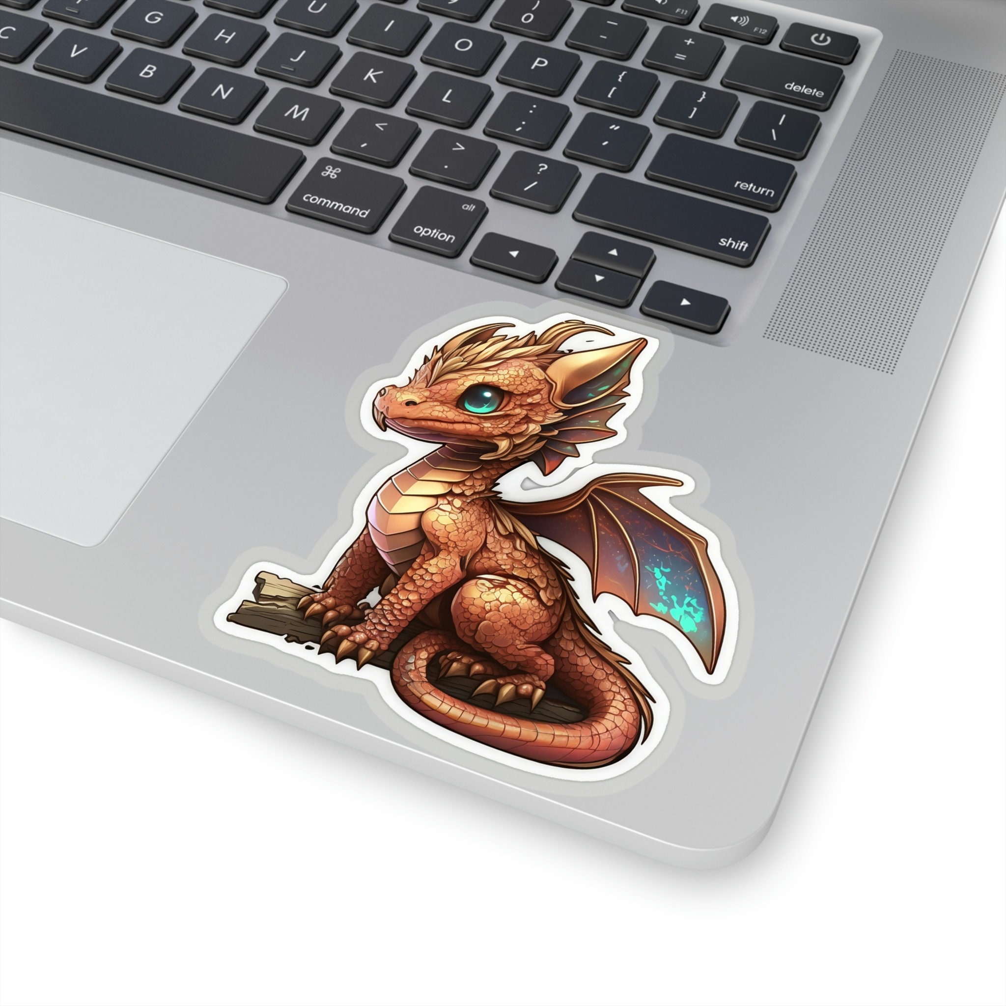 Copper Dragon Chibi Kiss-cut Stickers Fantasy Stickers for - Etsy