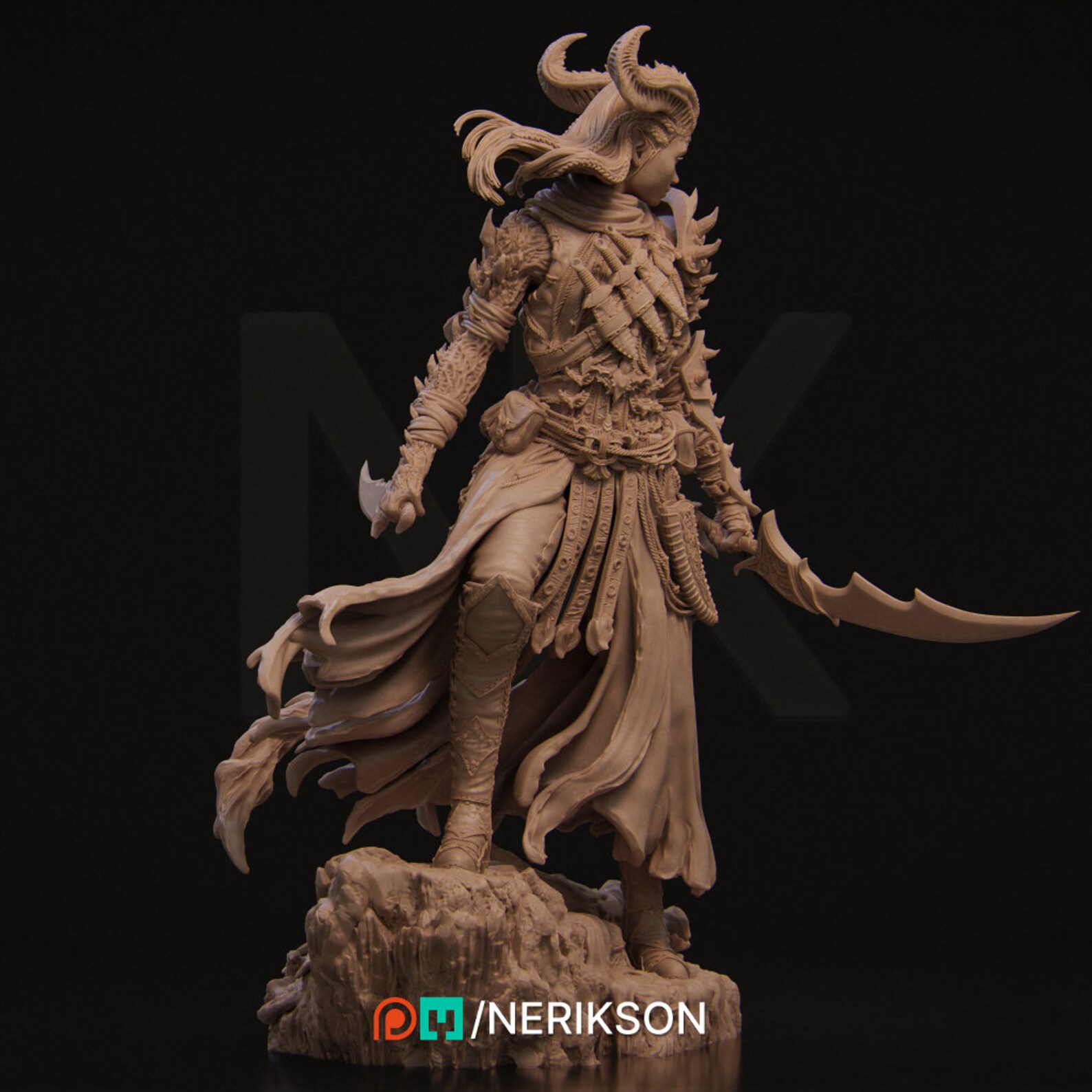 Iensi, the Demon Hunter, by Nerikson. Beautiful and Determined Demon ...