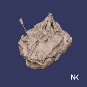 Kora, Tribal Warrior. Beautiful 3D Printed Figure, Sculpted by Nerikson ...