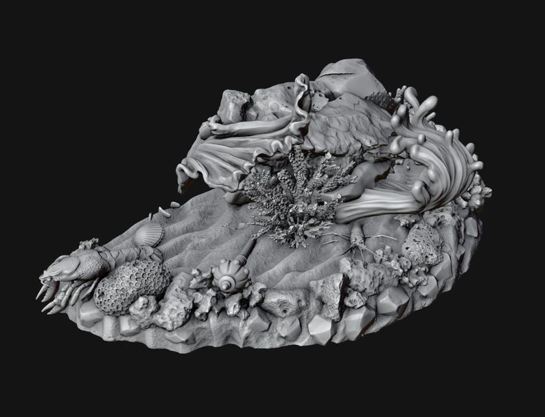 Ophelia, the Lonely Mermaid | Beautiful and Enigmatic Mermaid Miniature ...