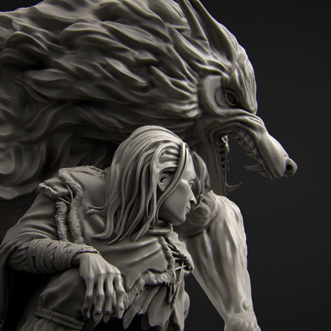Werewolf Shapeshifter. Beautiful 3D Printed Figure, Sculpted by ...