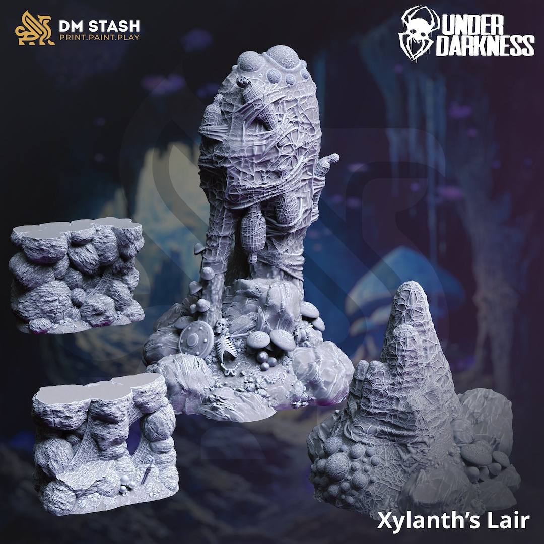 Spider's Lair Terrain Set - Xylanth's Lair - Full Terrain Set for Use ...