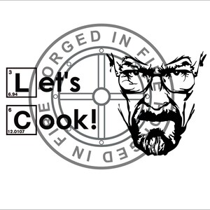 Laser Engrave File Digital Design Walter White Lets Cook - Etsy