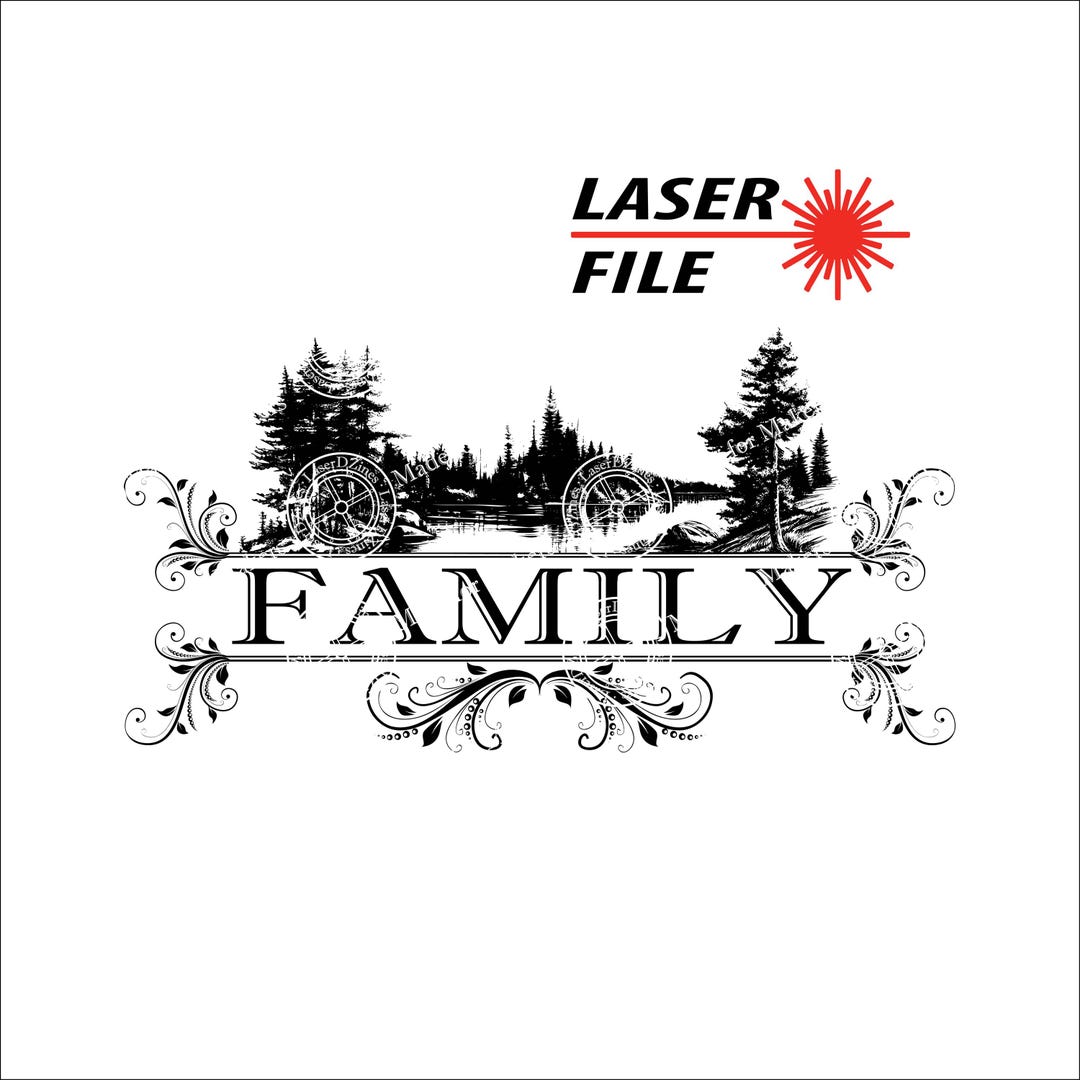 Laser Engrave SVG File, Charcuterie Cutting Board, Family Monogram ...