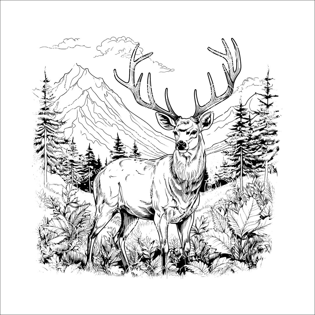 Big Buck Laser Engrave SVG File: Charcuterie Board Design (digital ...