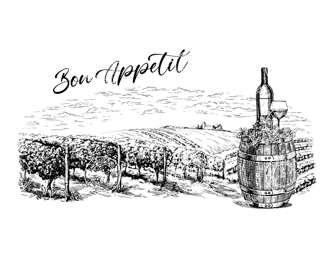 Charcuterie Board Laser Engrave SVG File Vineyard Cheese Board Kitchen ...