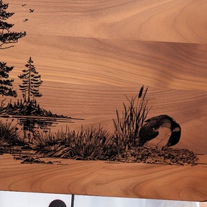 Charcuterie Cutting Board Laser Engrave SVG File, Loon Nesting Svg ...