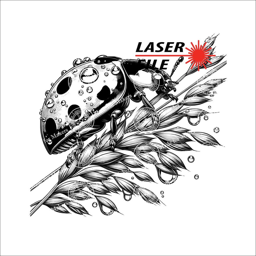 Laser Engrave File, Ladybug SVG, Lightburn Tested, Charcuterie Board ...