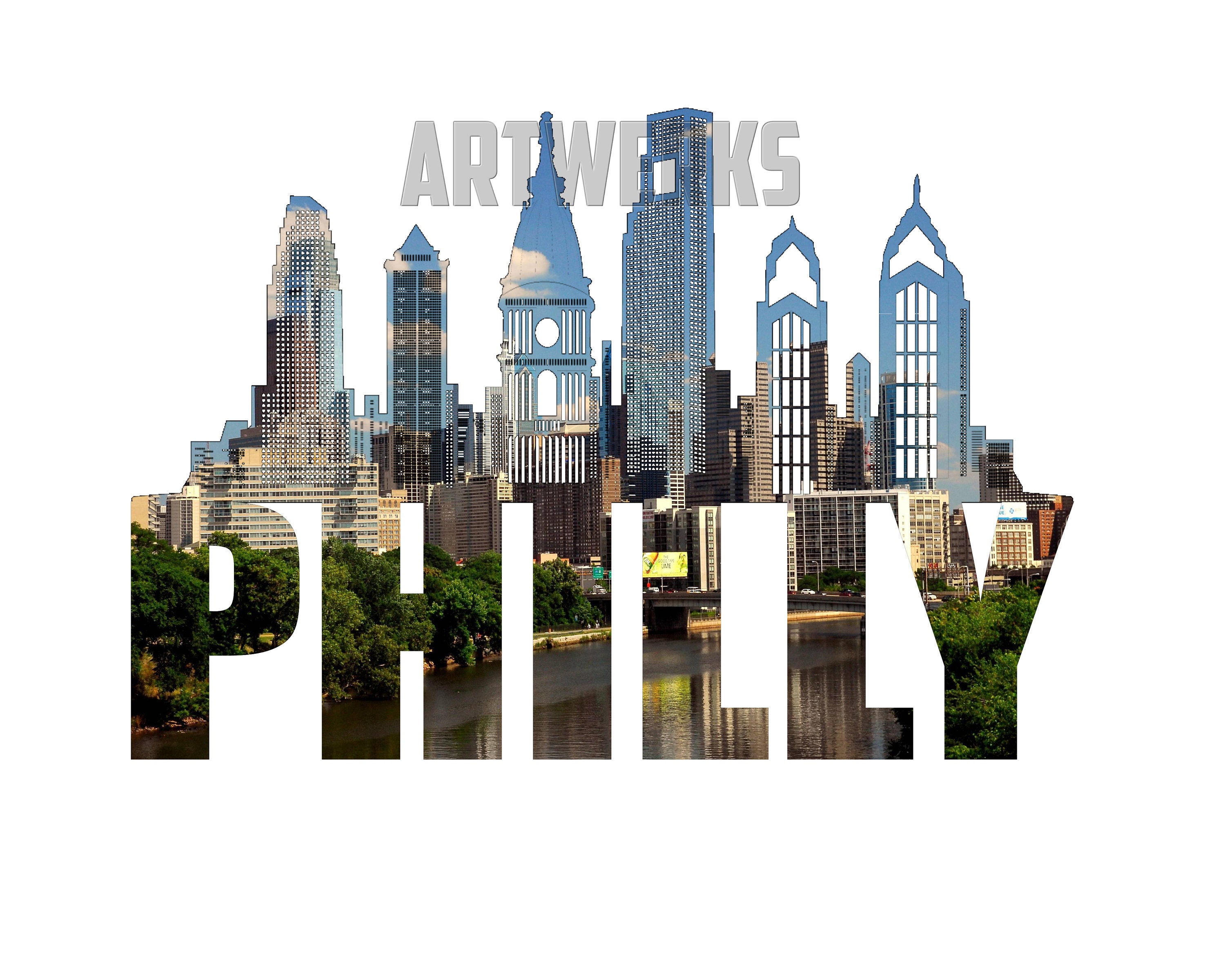 Philadelphia Skyline PNG Philly Digital Art SVG Not Included | Etsy