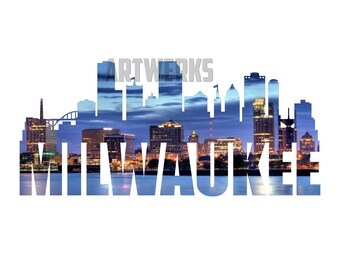 Milwaukee Skyline Svg - Etsy