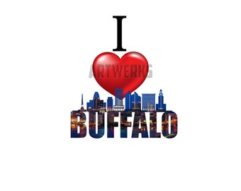 I Love Buffalo - Etsy