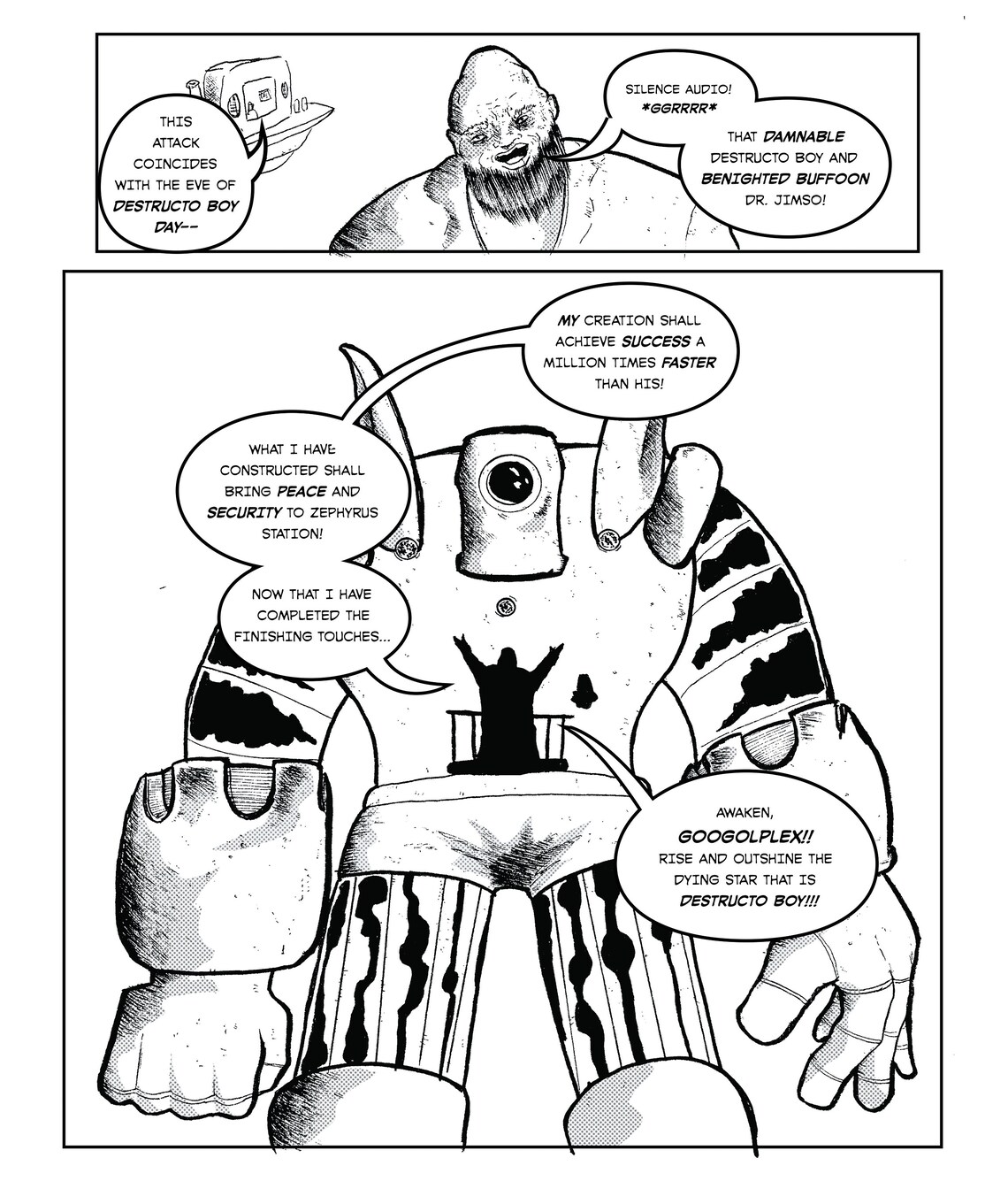 DESTRUCTO BOY: the Eclipse of GOOGOLPLEX part 1 of 2 - Etsy