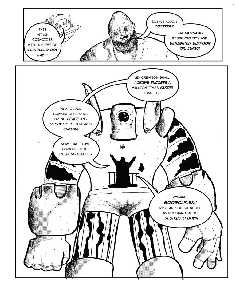 DESTRUCTO BOY: the Eclipse of GOOGOLPLEX part 1 of 2 - Etsy