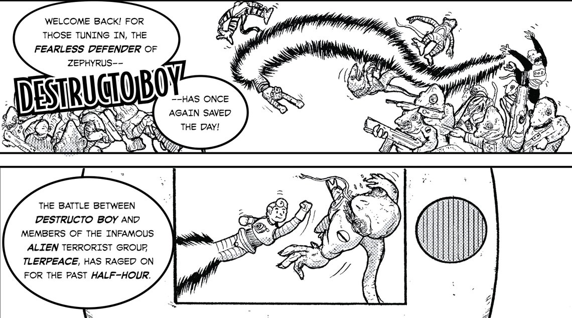 DESTRUCTO BOY: the Eclipse of GOOGOLPLEX part 1 of 2 - Etsy