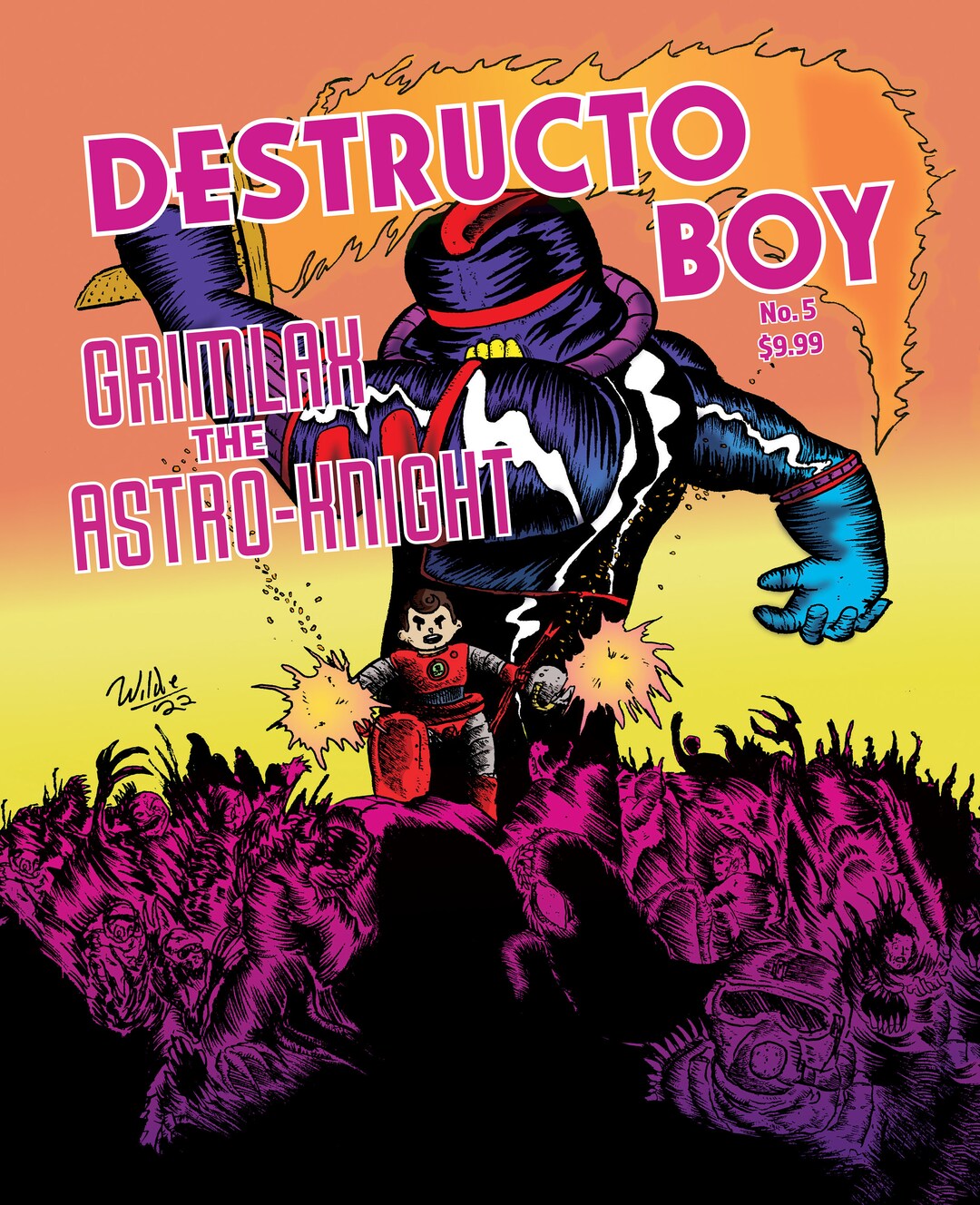 DESTRUCTO BOY: Grimlax the Astro-knight - Etsy