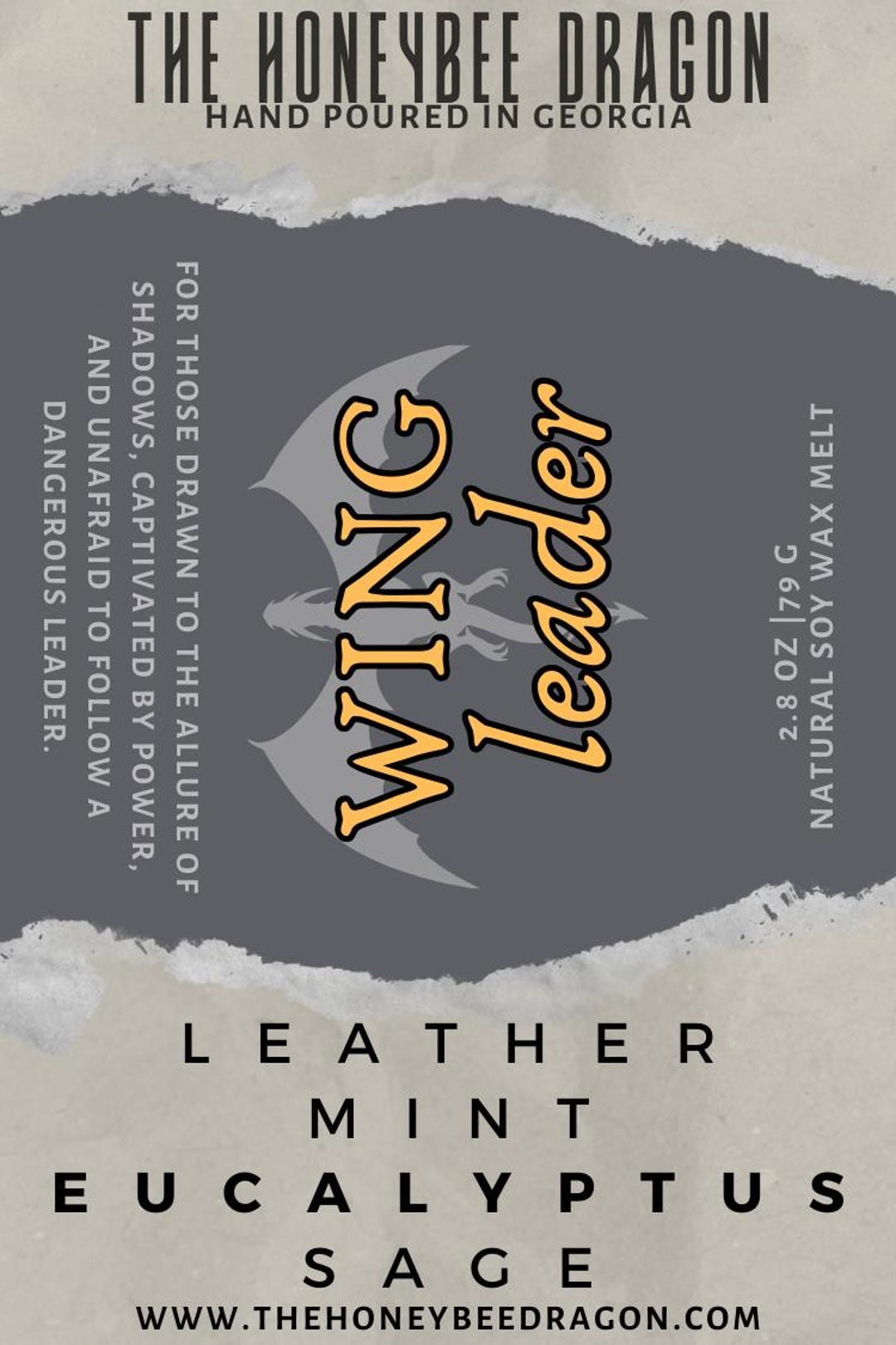 Wing Leader Bookish Wax Melts | Eucalyptus, Mint & Leather | 2.4 Oz Soy ...