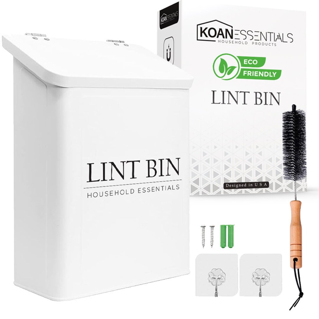 Koanessentials Lint Bin for Laundry Room | Laundry Room Organization ...