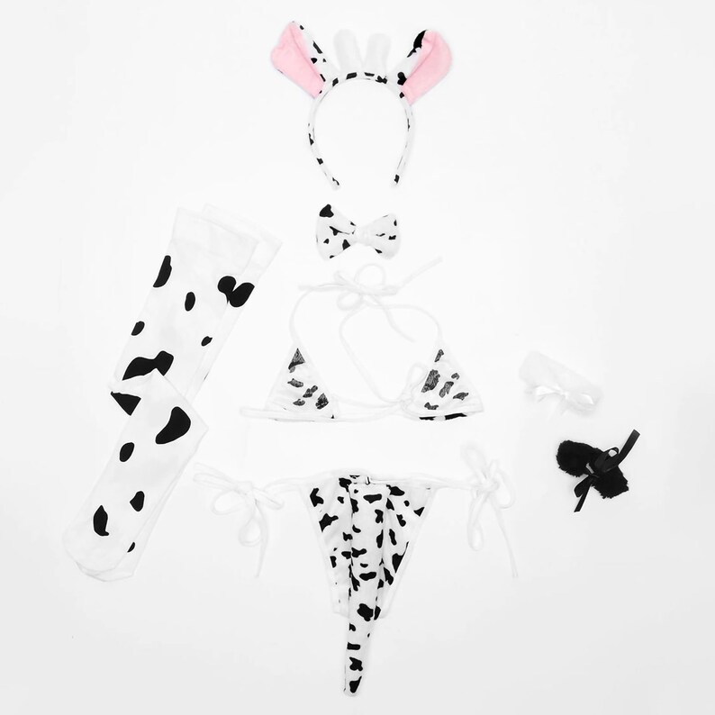 Sexy Cow Cosplay Sexy Cow Costume Cow Lingerie Cow Print Etsy Singapore