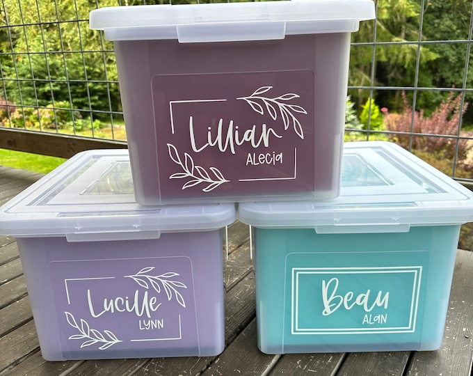 Milestone Box, Memory Box, Kids File Box, Family Organization Box ...