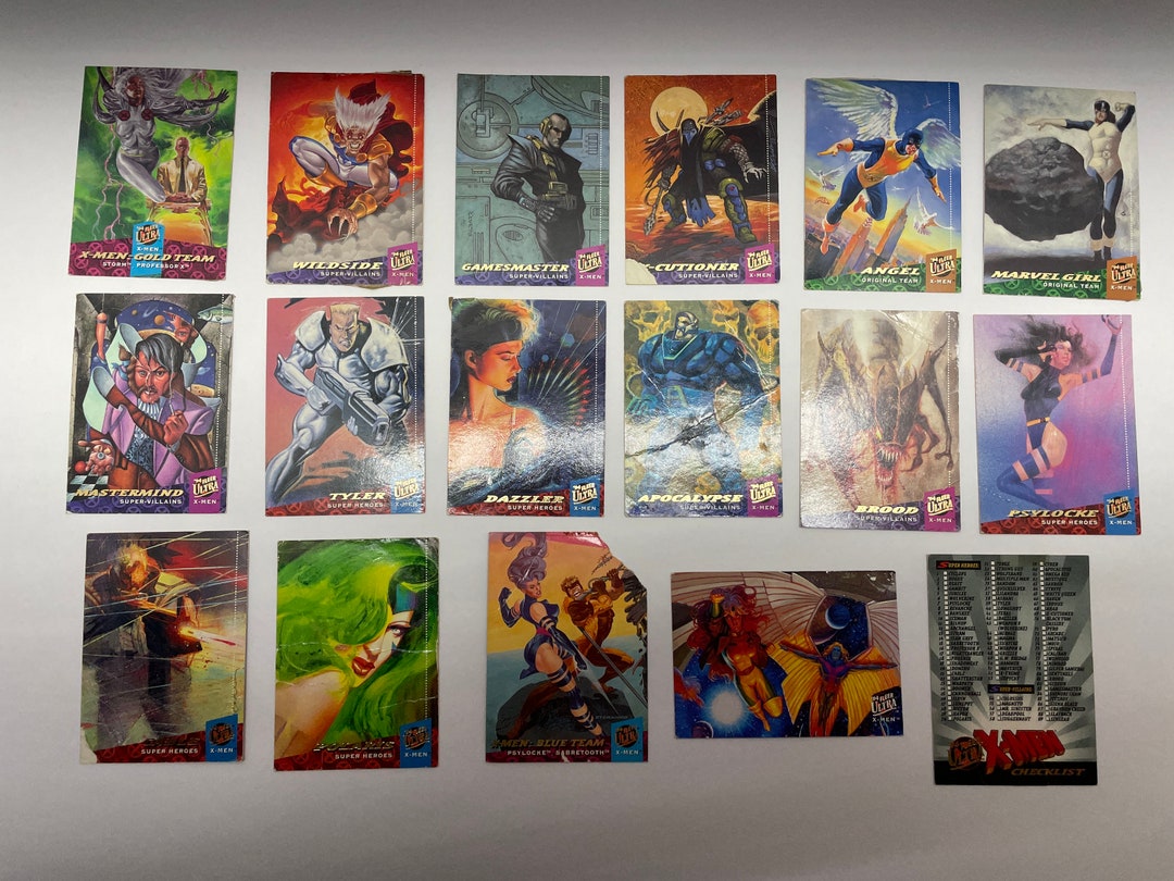 1994 Fleer Ultra X-men Cards 17 Total With Checklist Marvel ...