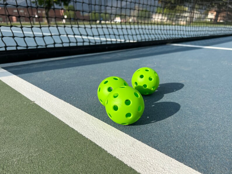 Pickley Green Pickleball Balls 3 Pack - Etsy