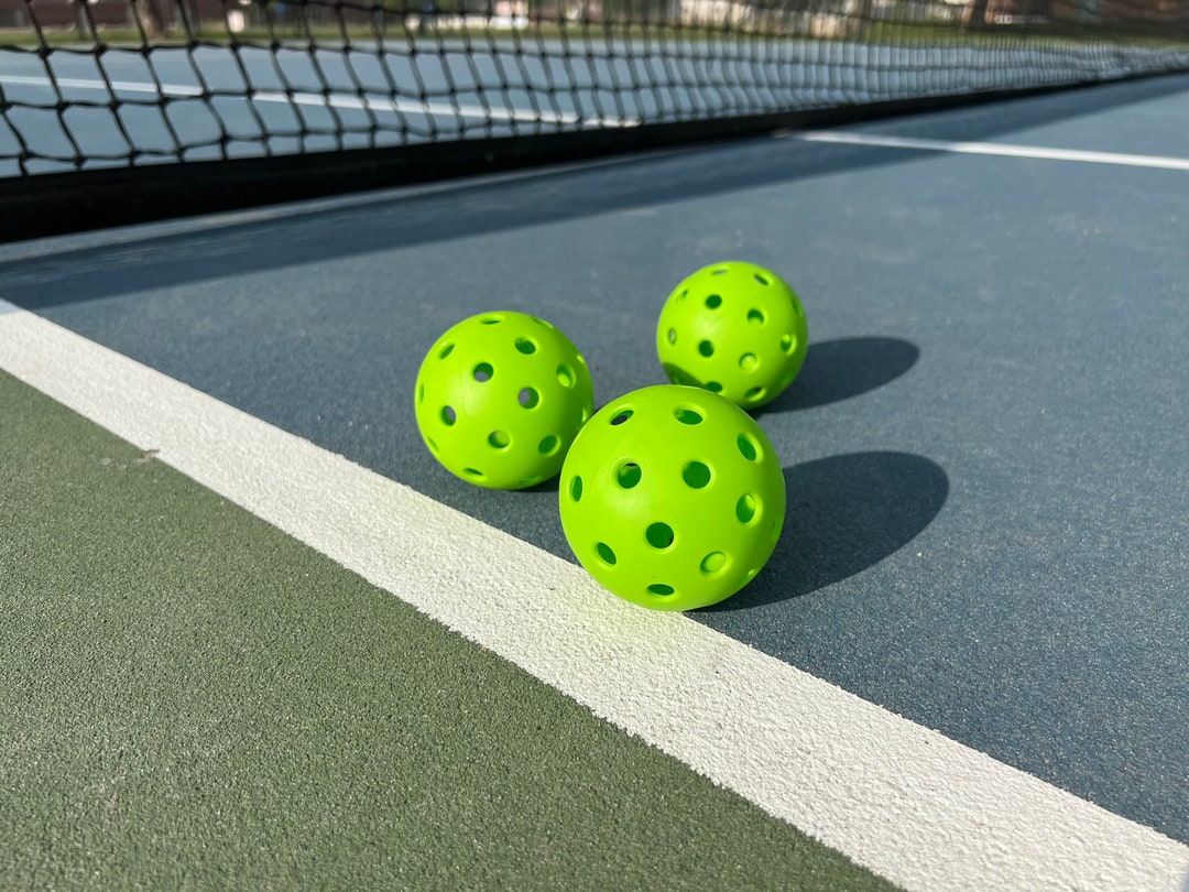 Pickley Green Pickleball Balls 3 Pack - Etsy