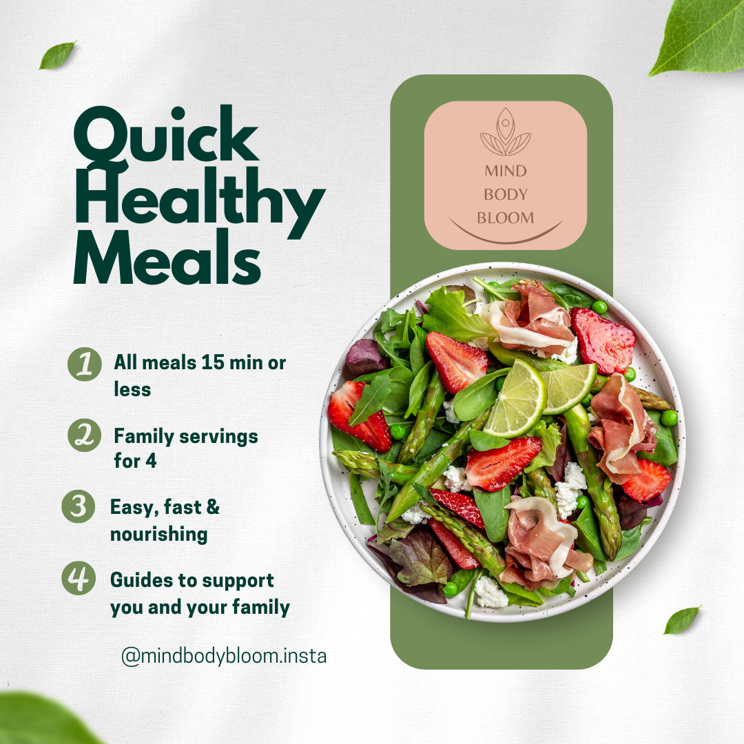 Quick Healthy Easy 7 Day Meal Plan / Meals Under 15 Minutes / Recipes ...