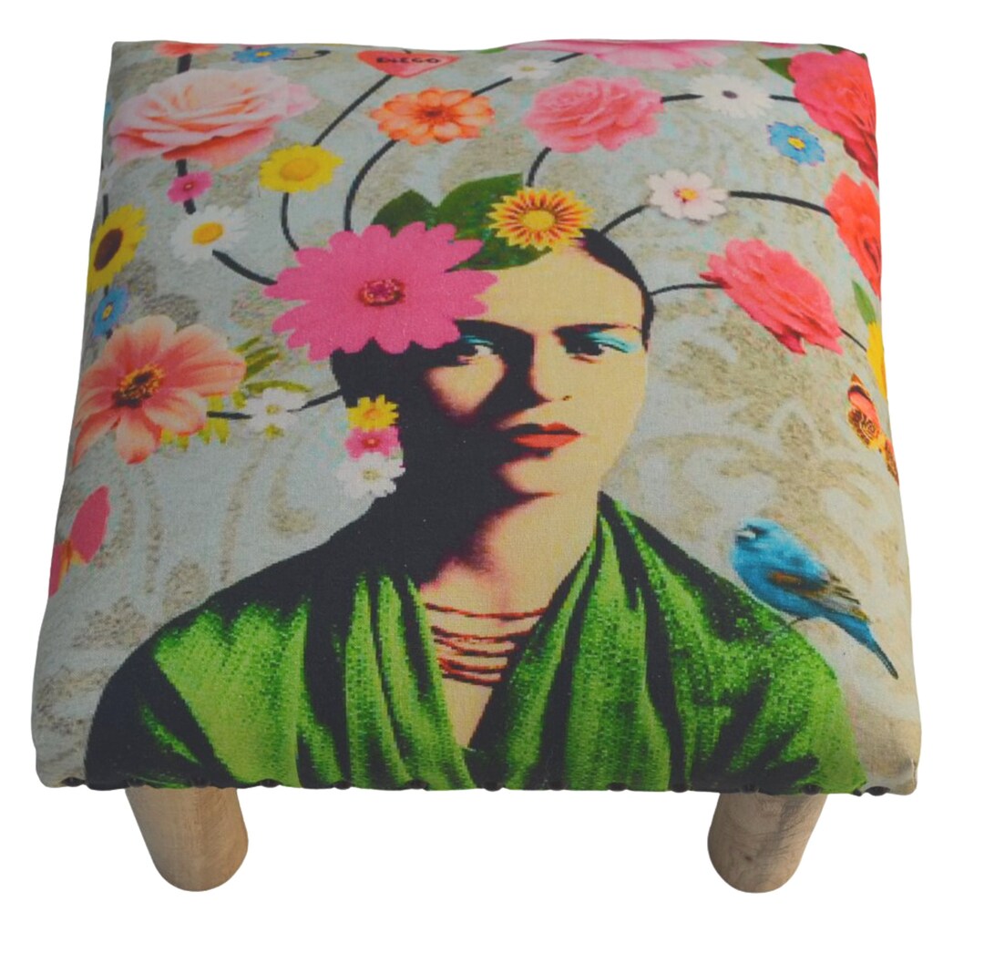 Frida Kahlo Floral Stool 40x40x22 CM - Etsy