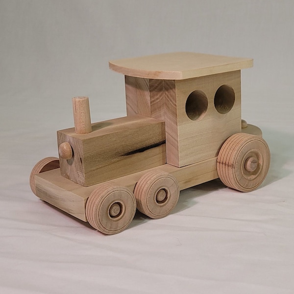 Wooden Train - Etsy