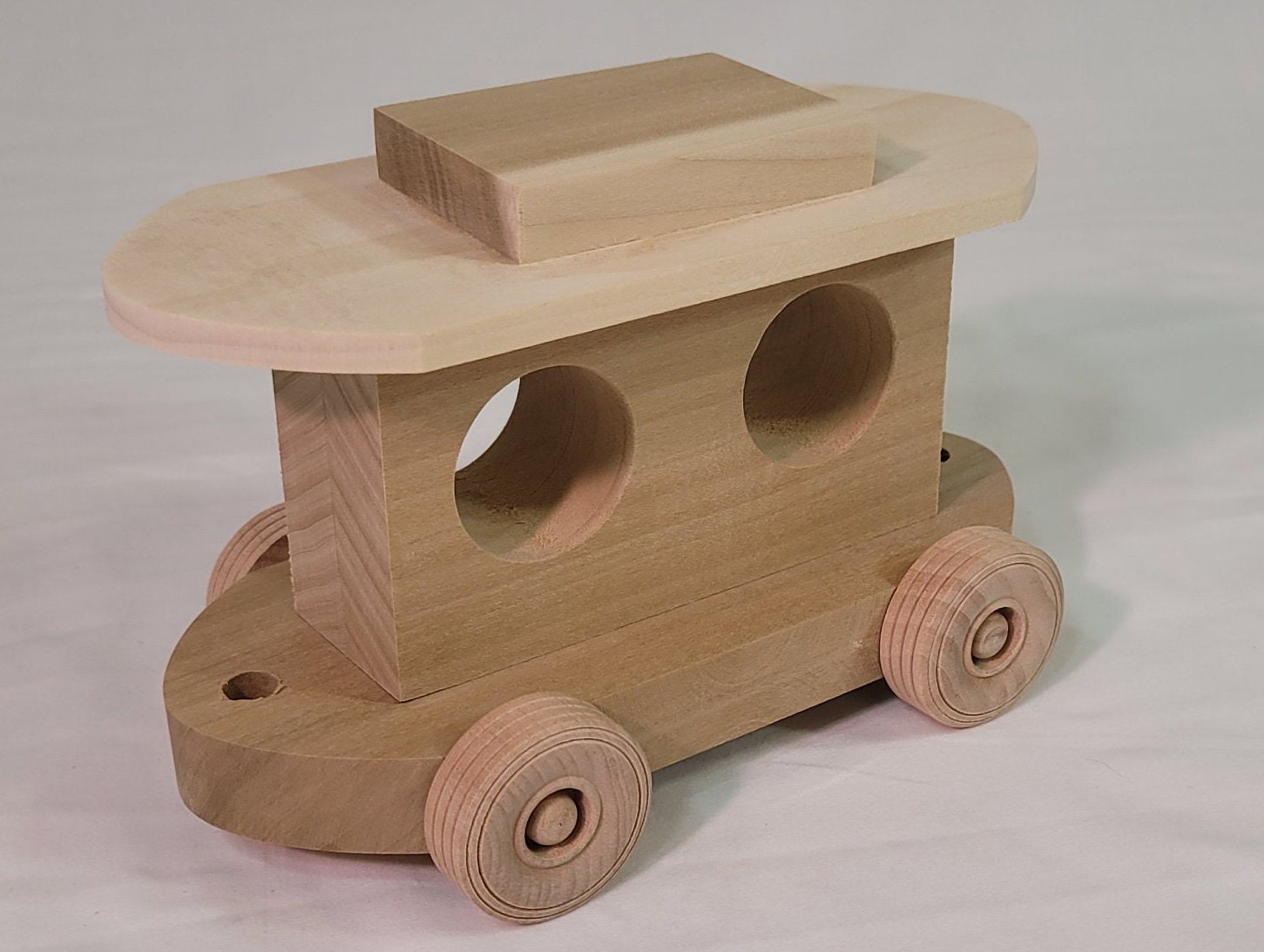 Handmade Solid Wood Toy Train - Etsy