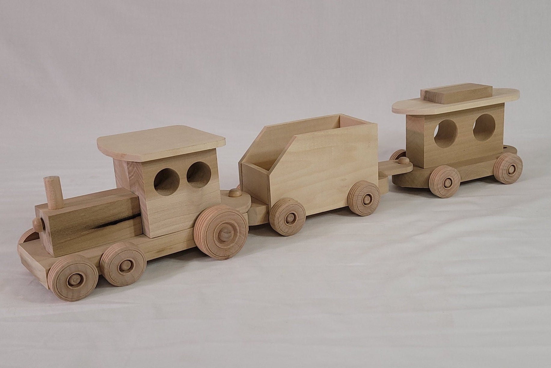 Handmade Solid Wood Toy Train - Etsy
